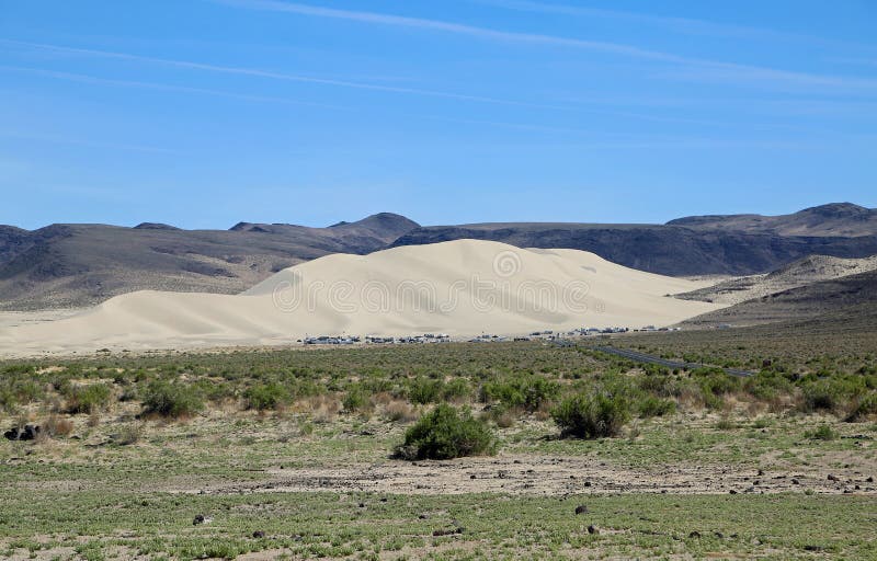 Sand Mountain stock photo. Image of mountains, blue - 228945892