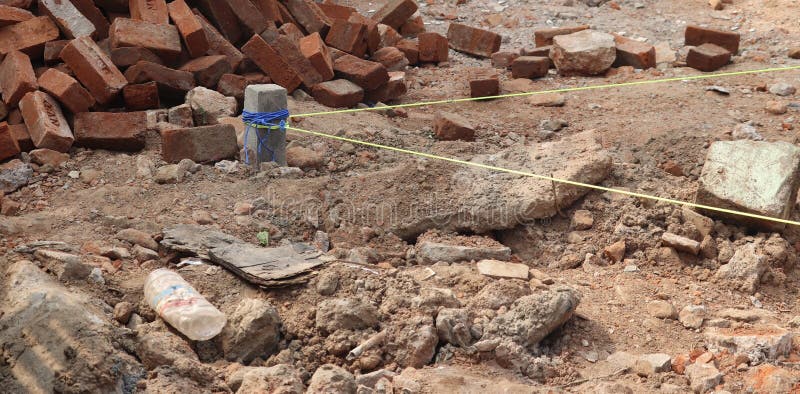 Sand and Muds Mixed Together in a Land Field for New Construction Stock ...