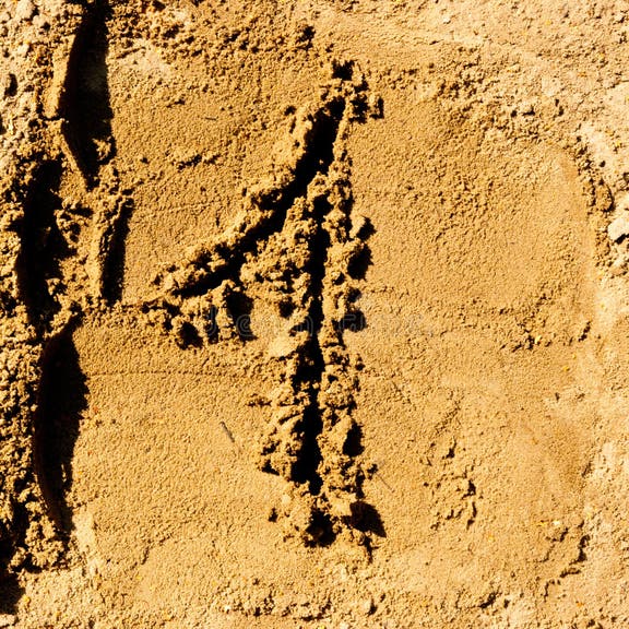 Sand number stock image. Image of script, textured, text - 26700525