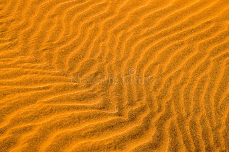 The Sand is Orange and Has a Wavy Texture Stock Photo - Image of coast ...
