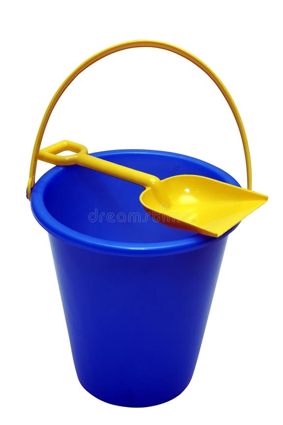 Sand Pail with Shovel stock image. Image of blue, pail - 2409303