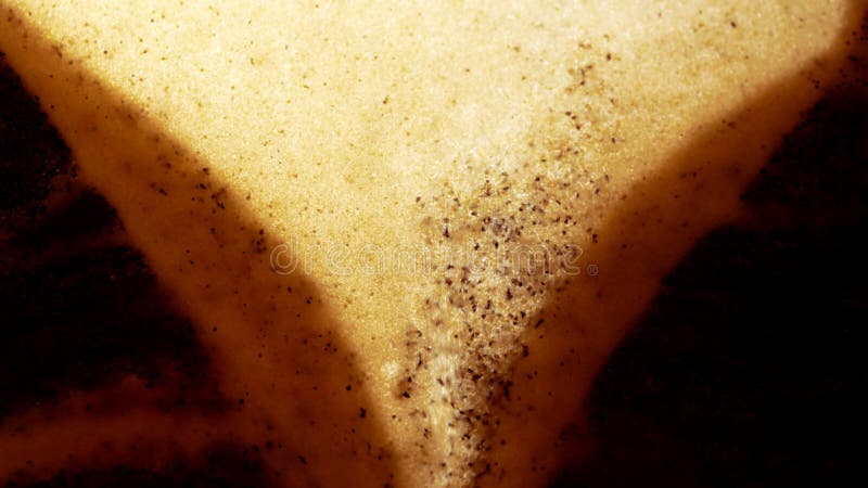 Sand Particles Falling Down, Moving in Time, in Slow Motion. Abstract ...