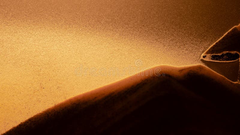 Sand Particles Floating Around the Sand Pile in Abstract Slow Motion ...