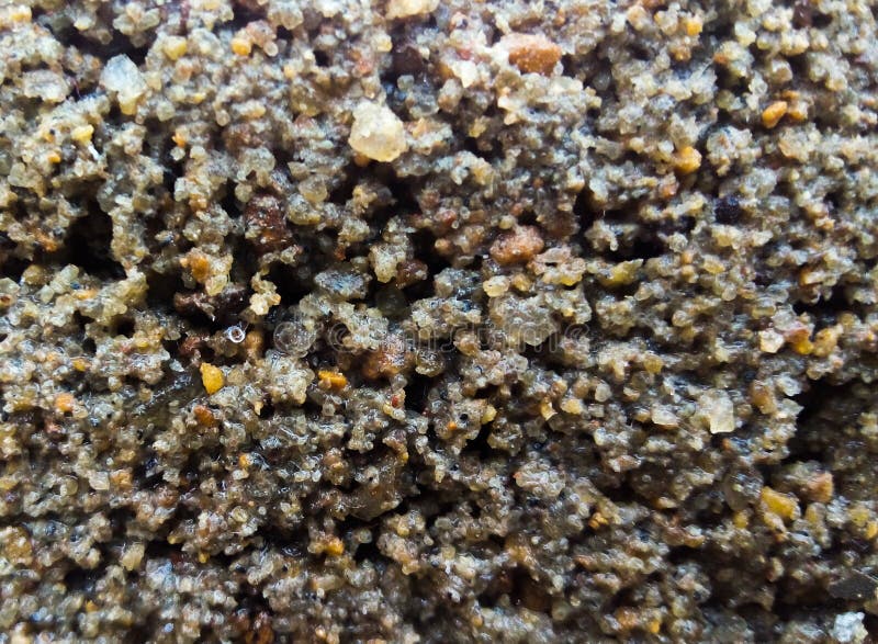 Sand particles stacked stock photo. Image of close, brown - 135876464