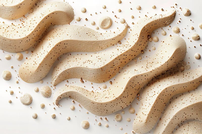 Sand Particles on White Background, Simple, Minimalistic, Ized, Flat ...