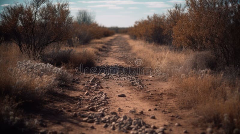 Sand path in arizona stock illustration. Illustration of river - 285159722