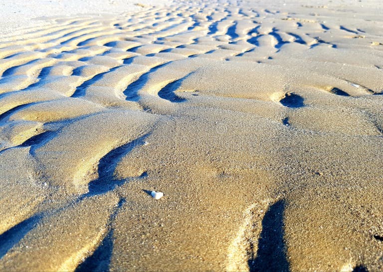 Sand Pattern in the Beach, Close Up of Sand Patterns on the Beach Stock ...