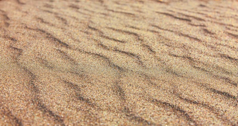 Sand Pattern of a Beach in the Summer Stock Photo - Image of gravel ...