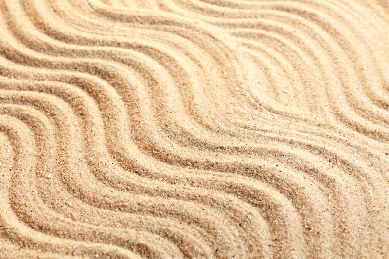 Sand with pattern, closeup stock photo. Image of light - 150076704