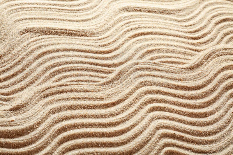 Sand with pattern, closeup stock photo. Image of material - 150076902