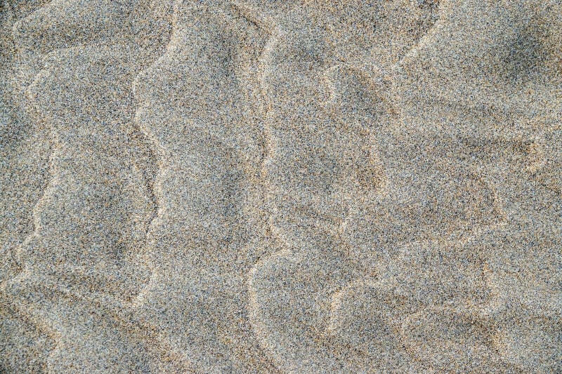 A Sand Pattern Created by the Movement of Seawater. Stock Image - Image ...