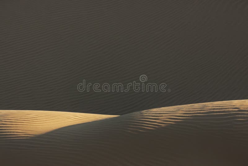 Sand Pattern with Deep Shadows in the Sahara Desert. Stock Photo ...