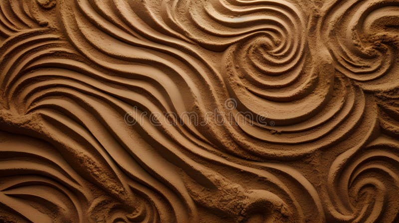 Sand Pattern, Image Ai Generated Stock Illustration - Illustration of ...