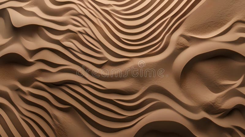 Sand Pattern, Image Ai Generated Stock Illustration - Illustration of ...