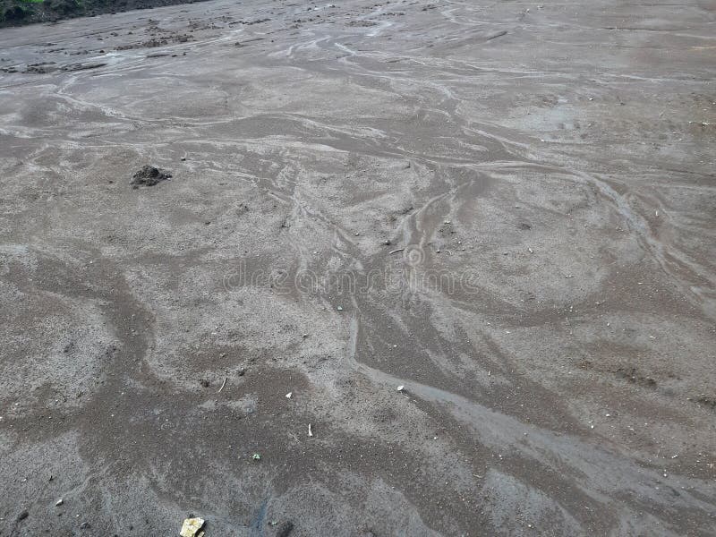 Sand Pattern after Rain. Background and Texture Stock Photo - Image of ...