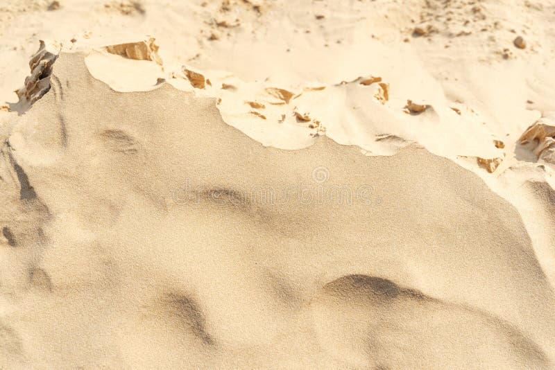Sand Pattern Texture in Tropical Beach. Brown Sand for Background Stock ...