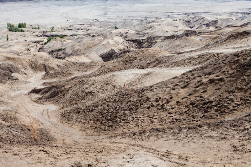 Sand Pattern of Volcano Mountain Bromo Stock Photo - Image of climb ...