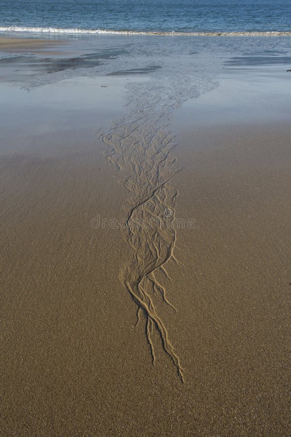 Sand patterns stock image. Image of wave, dunes, water - 66534887