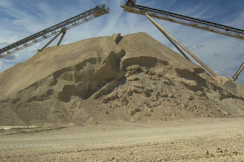 Sand pile stock image. Image of geologic, rocks, excavation - 6231241