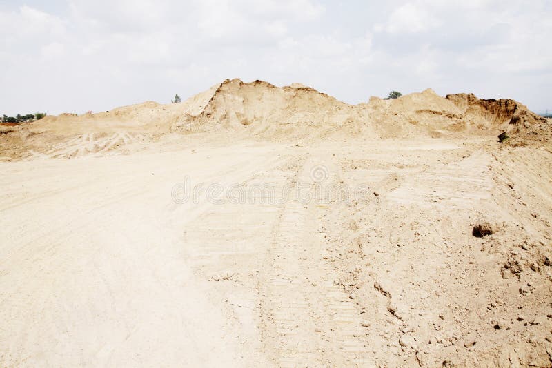 Sand pile stock photo. Image of industry, site, construction - 30301008