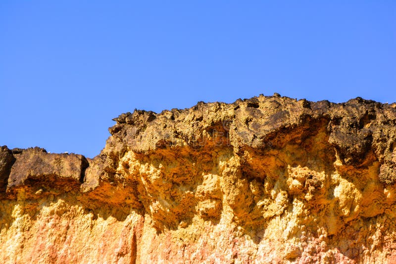 The Sand Pillar Has a Sky Background. Stock Photo - Image of ground ...