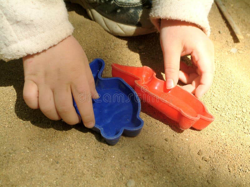 In the sand pit stock image. Image of girl, children, child - 2348719