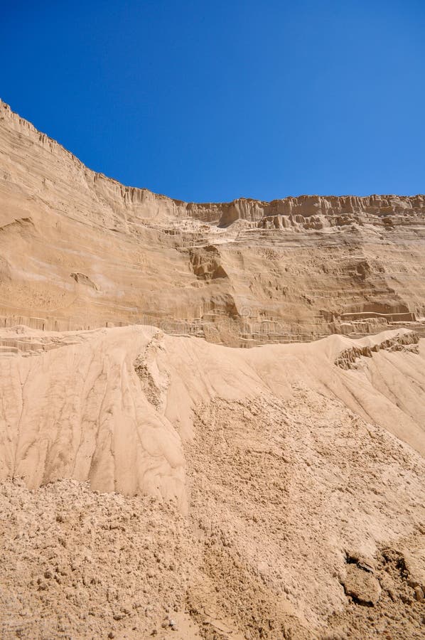 Sand pit and blue sky stock photo. Image of bucket, hill - 51787366
