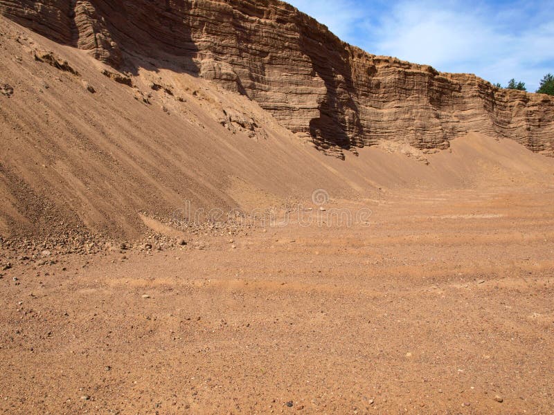 Sand pit four stock image. Image of large, industry - 134798317