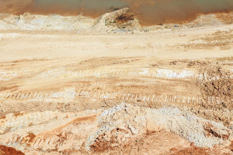 Sand pit stock photo. Image of technology, nonrenewable - 43675362