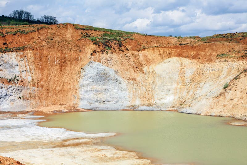 Sand pit stock image. Image of quarry, heap, material - 43675437