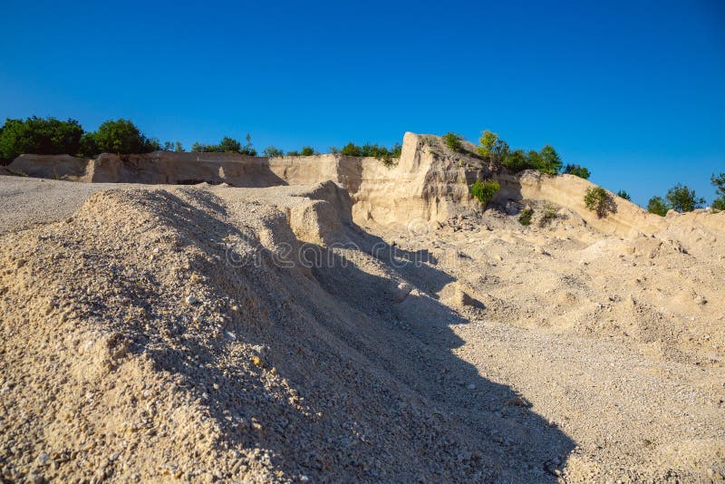 Sand Pit in the Ukrainian Reserve of Medobory Stock Photo - Image of ...