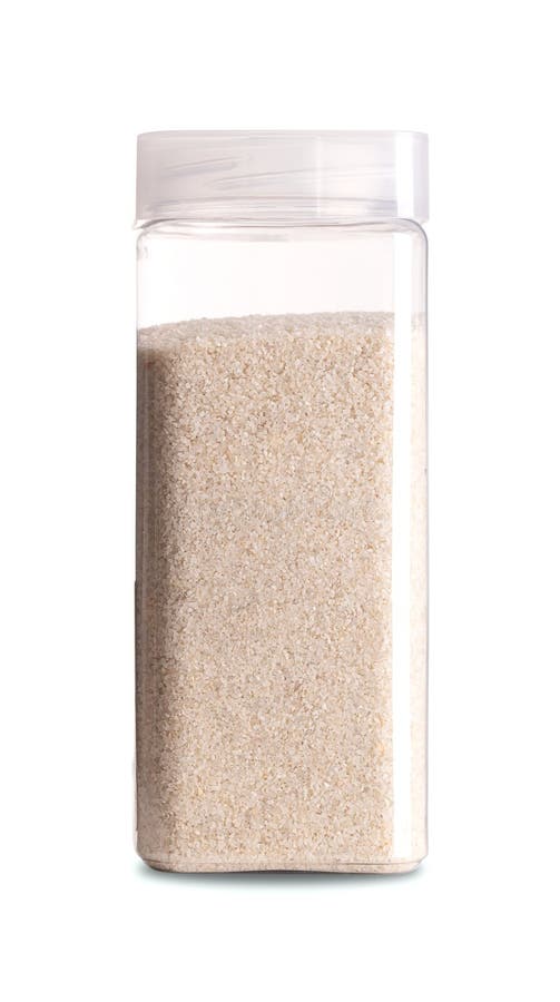 Fine Sand, Smooth and Fine-grained Sand, in a Plastic Container Stock ...
