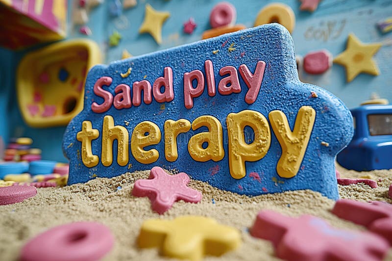 Sand Play Therapy Text Written on a Surface Stock Photo - Image of ...