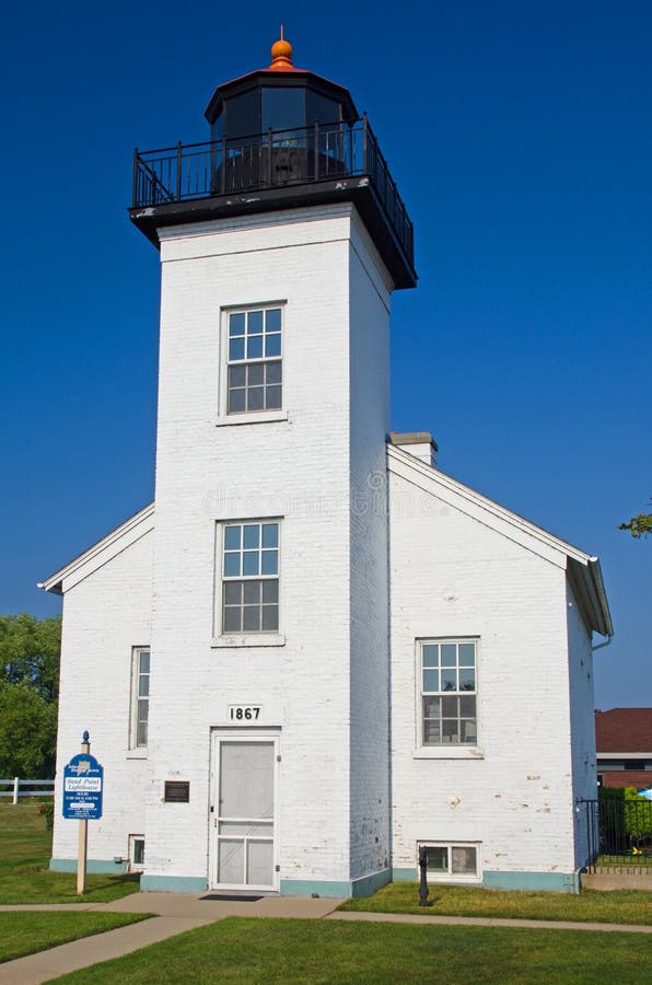 Whitefish Point Lighthouse stock photo. Image of superior - 1129858