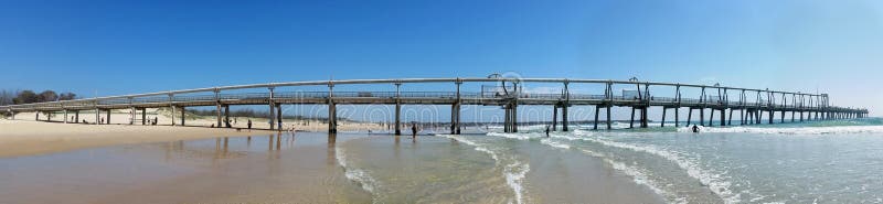 Sand Pumping Jetty Gold Coast Australia Stock Photo - Image of nature ...