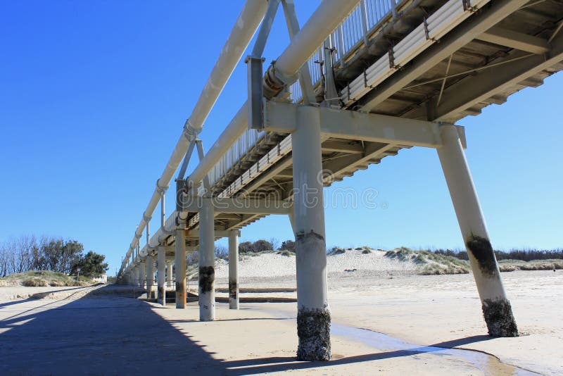Sand Pumping Jetty, Southport 3 Stock Photo - Image of coast ...