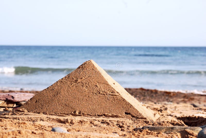 Sand pyramid stock image. Image of fort, horizon, construction - 21526405