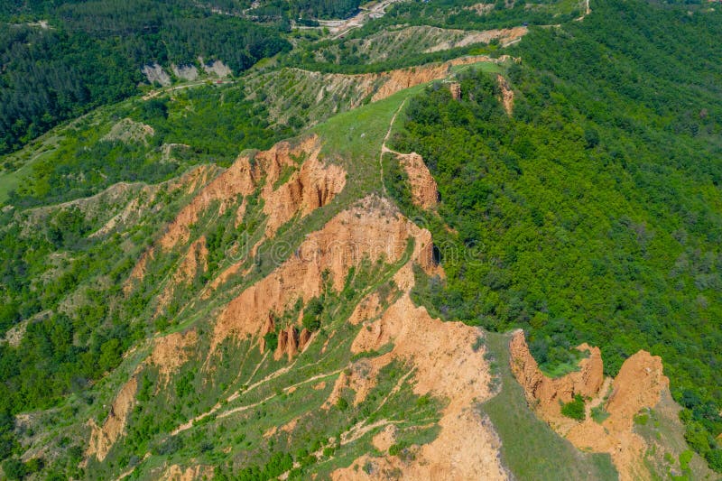 Sand Pyramides Near Bulgarian Town Stob Stock Image - Image of ...