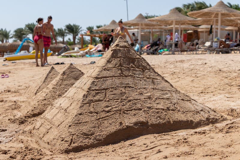 Sand pyramids stock photo. Image of construction, temple - 10803046