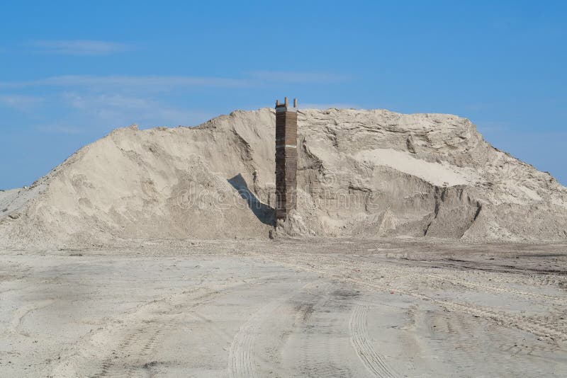Sand Quarry with Hydraulic Fill Stock Photo - Image of alluvial, build ...
