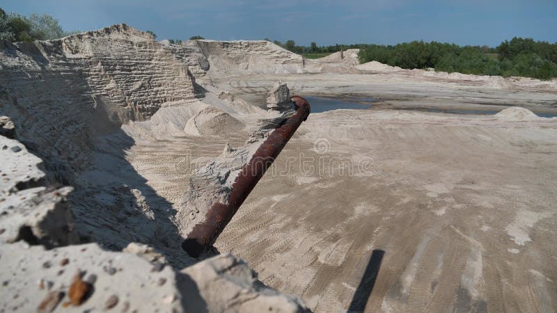 Sand Quarry and Hydraulic Fill Stock Video - Video of dune, sandpit ...