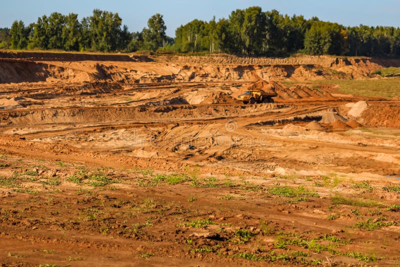 Sand quarry and mining stock photo. Image of quarry - 139902250