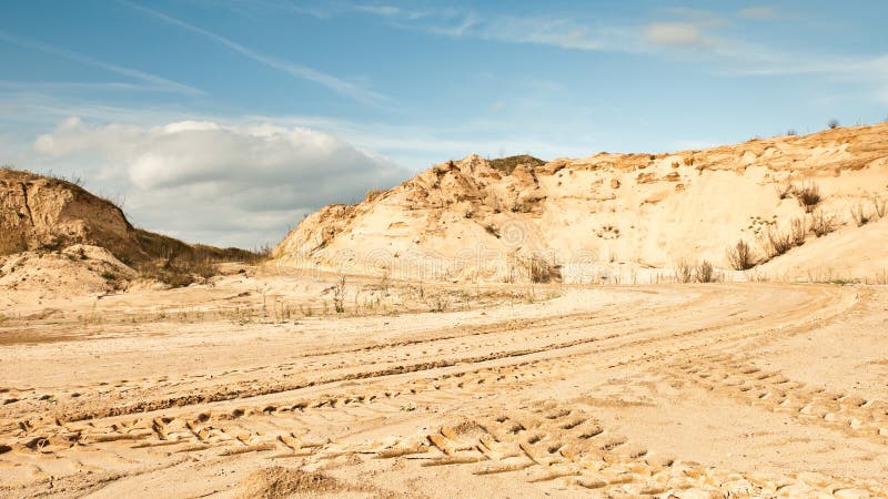 Sand Quarry, in the Photo, a Quarry for the Extraction of Sand Against ...