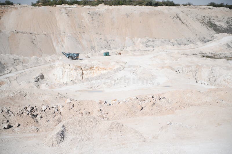 Sand Quarry, in the Photo, a Quarry for the Extraction of Sand Against ...