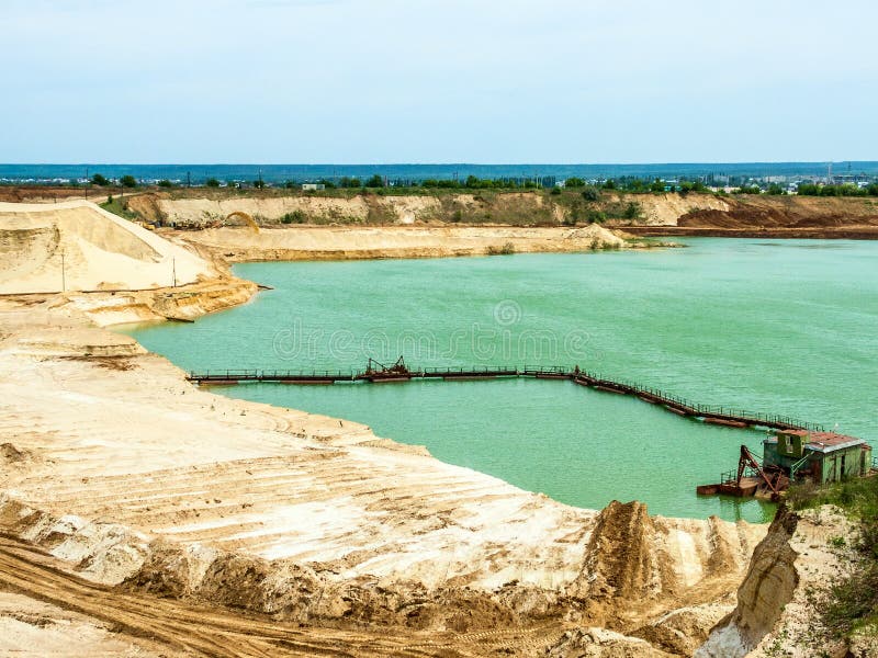 Open sand pit stock image. Image of sand, nature, technology - 178174079