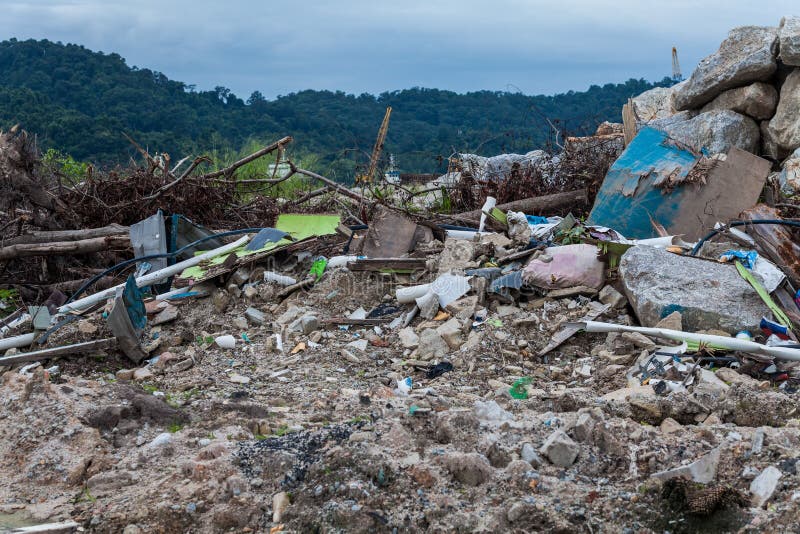 Sand Replenishment Ship on Shore for Land Reclamation Stock Image ...