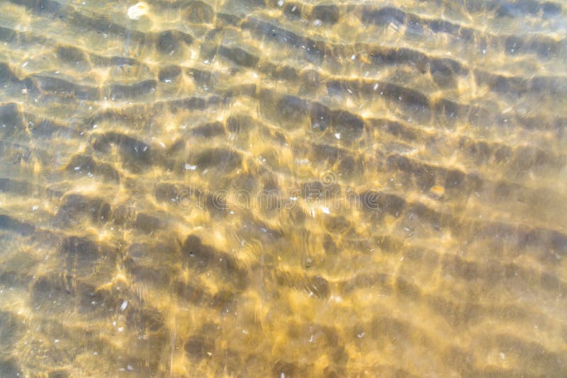 Sand Ridges Under the Sea on the Edge of Beach Stock Image - Image of ...