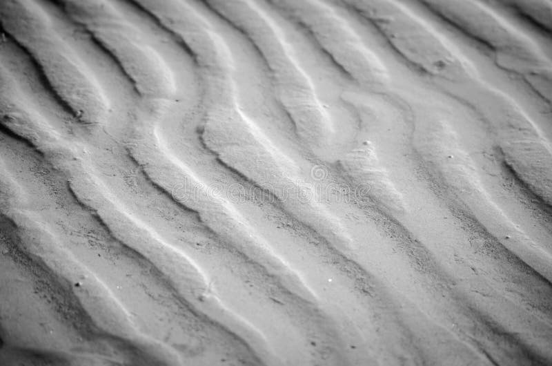 Sand Ripple Pattern in Black and White Stock Photo - Image of effect ...