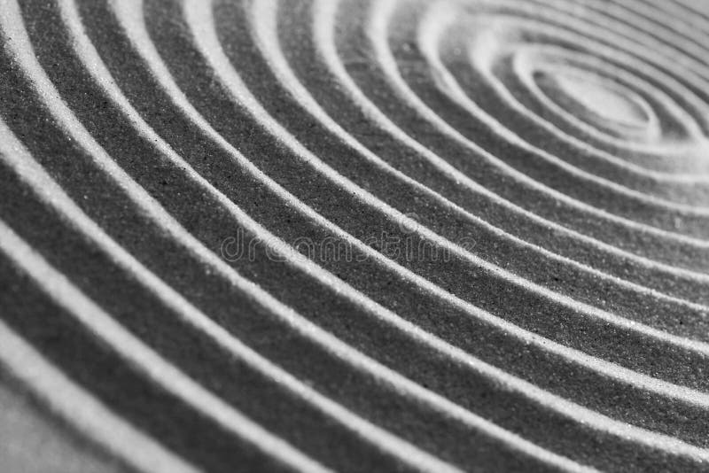 Sand ripples stock image. Image of meditation, garden - 3676271