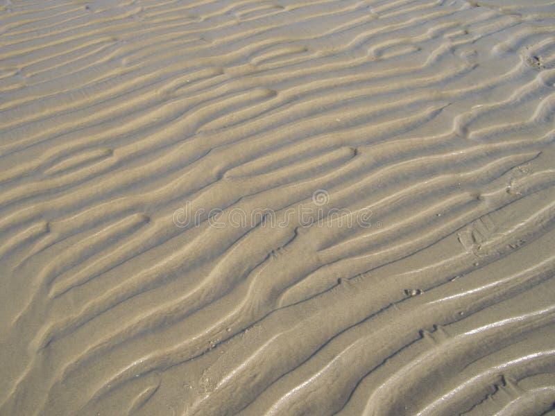 Sand Patterns on the Beach stock image. Image of horizontal - 3415811